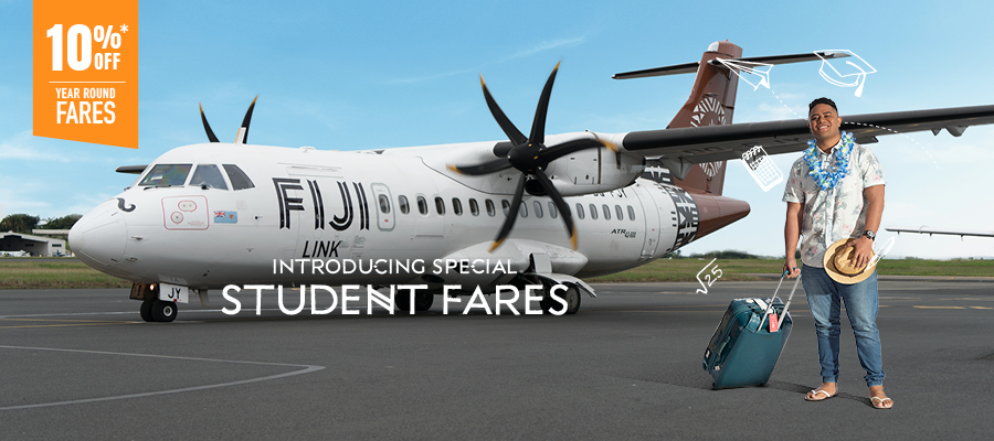Student Special Fares - Fiji Link Domestic Flights | Fiji Airways